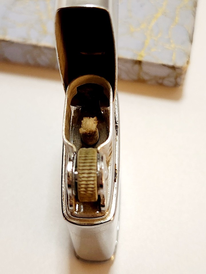 VTG Zenith 86 Flip Top Manual Lighter Chrome Art Deco Design Japan NOS ...