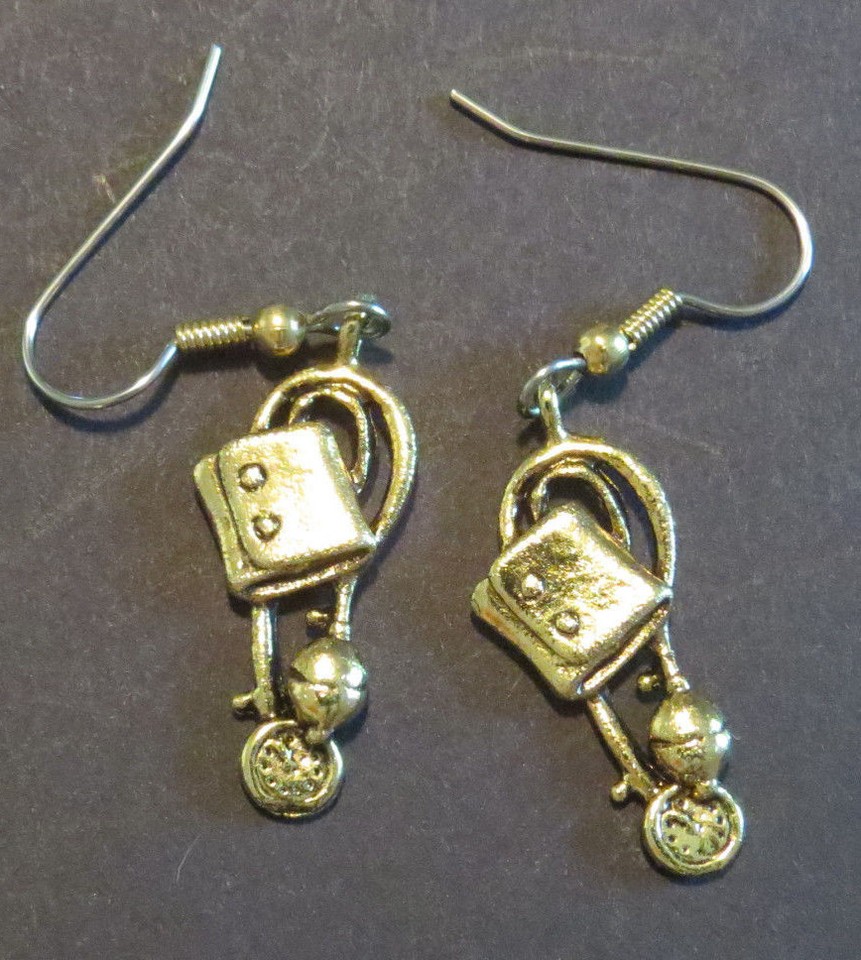 Blood Pressure Cuff Earrings Doctor Nurse 24 Karat Gold Plate | eBay