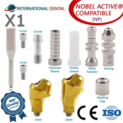 Angulated Multi Unit 30° Abutment (NP) For Nobel Biocare Active Hex Kit ...