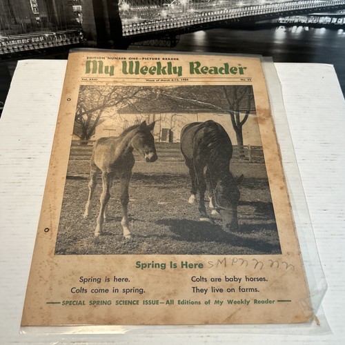 Rare 1954 My Weekly Reader Picture Reader 1st Edition American ...