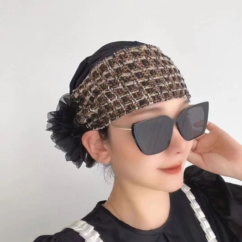 Velvet Muslim Headpiece Soild Color Headband Muslim Headscarf Cap Women ...