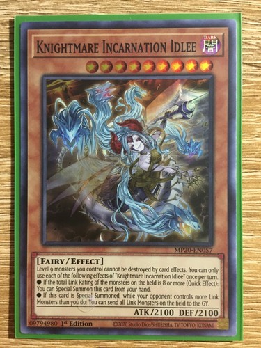 Yugioh | MP20-EN057 - Knightmare Incarnation Idlee - Super Rare - NM/M ...