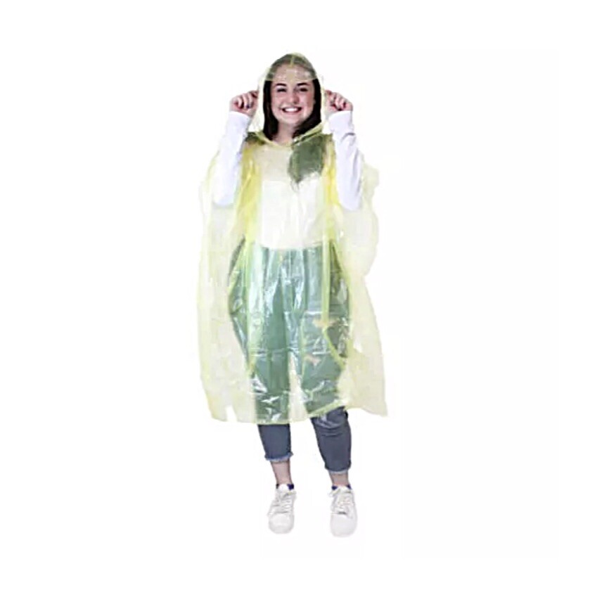7 PACKS ADULT DISPOSABLE EMERGENCY WATERPROOF HOODED RAINCOAT PONCHO ...