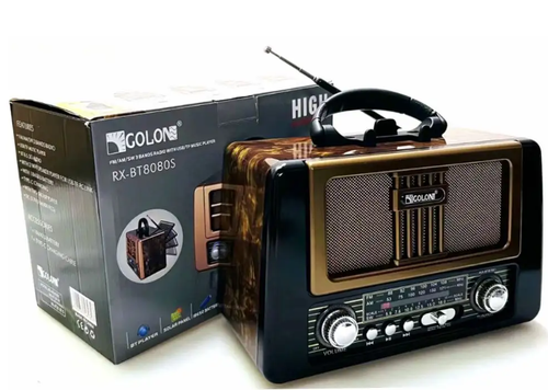 Golon Retro Radio RX-8181BT Portable AM FM SW Bluetooth Type-C Vintage ...