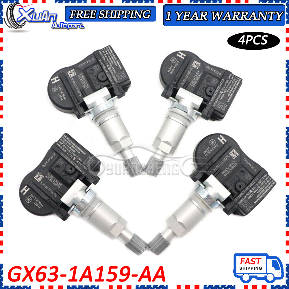 4x TPMS GX63-1A159-AA LR070840 Tire Pressure Sensor For Land Rover ...