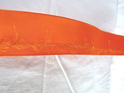 Kirkland Signature Wire Edged Ribbon Orange Boucle 3.8cm wide 2,4,5,10m ...