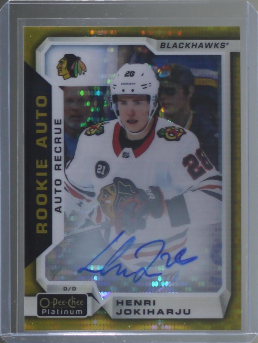 2018-19 O-Pee-Chee Platinum - Rookie Autos Seismic Gold #R-HJ Henri ...