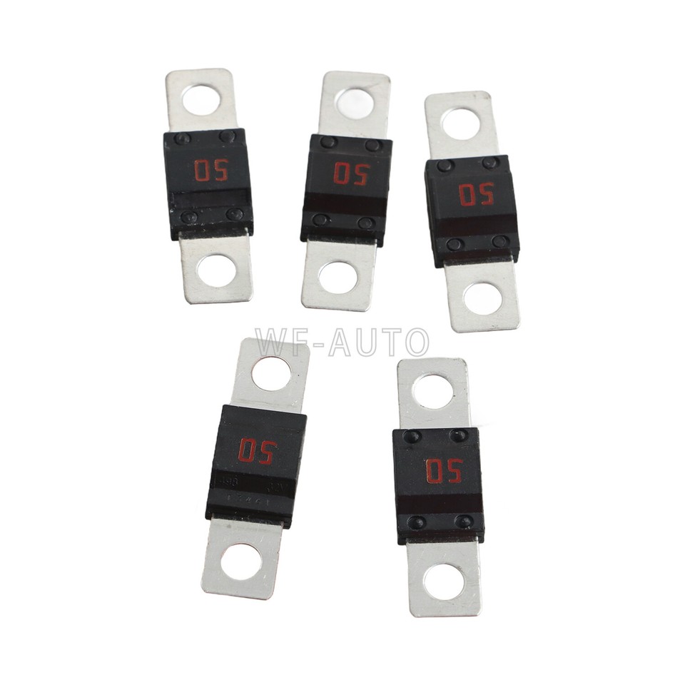 5x 50A Fuse Fit for 2012-2024 Ford Edge Focus Fusion 13-20 Lincoln MKZ ...
