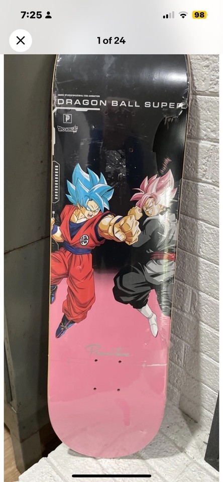 Dragon Ball Super Primitive Goku Black Rose Team 8.25 Skateboard Deck ...
