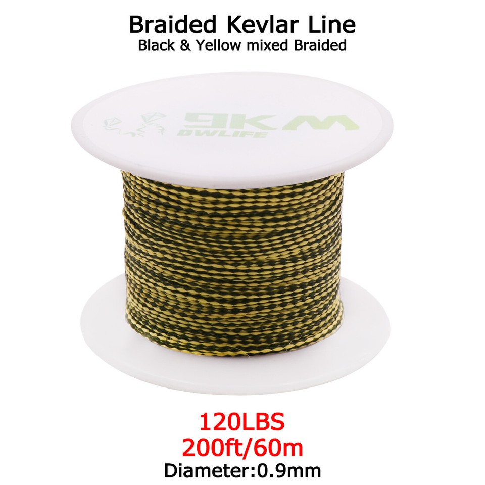 Braided Kevlar Line Fishing Assist Cord Tough Tactical String Made with ...