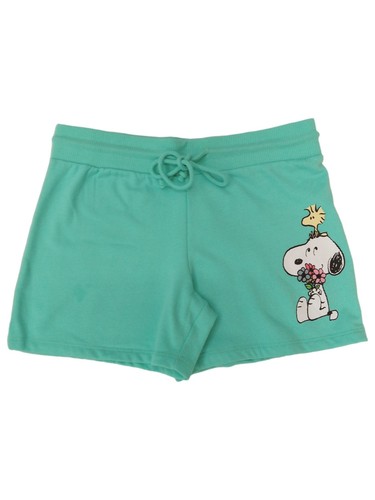 Womens (Juniors) Green Peanuts Snoopy Dog Shorts 3X | eBay