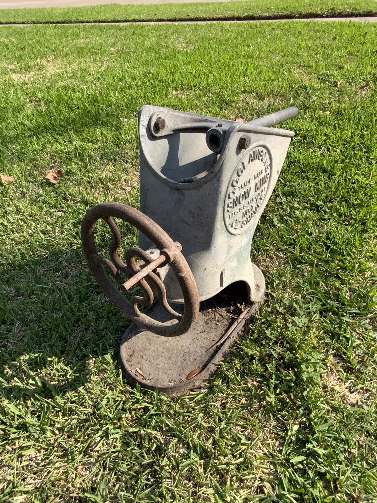 Antique C.C. Clawson's Snow King No 1 Ice Shaver Soda Jerk Hawaiian ...