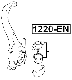 2 Ball Joint Front Steering Knuckle For Kia 51760-0Q000 51760-2G000 ...