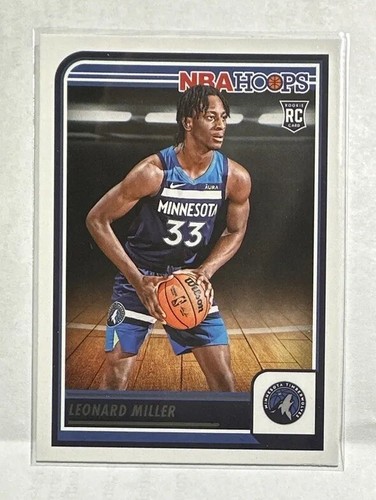 Leonard Miller 2023-24 NBA Hoops Basketball #237 Minnesota Timberwolves ...