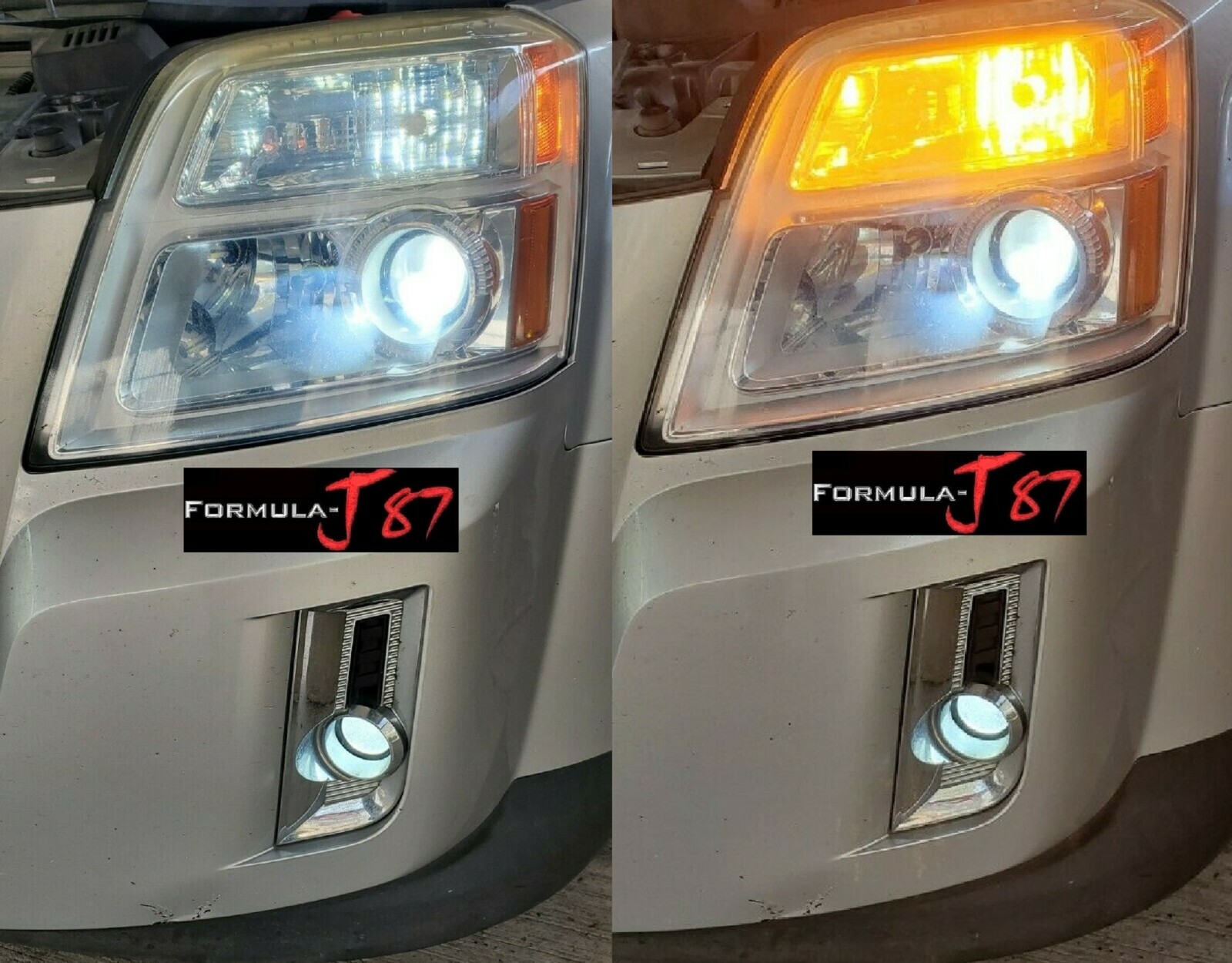 LED Switchback Light 4014 White Amber 2357 Two Bulbs Front Turn Signal ...