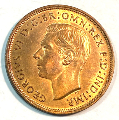 1938 Great Britain Penny Nice Original Red Choice BU+ CHRC (formerly ...