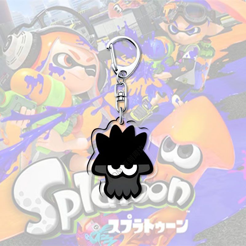 5CM Splatoon 2 Squid Inkling acrylic Pendant keychain Keyring Fans ...