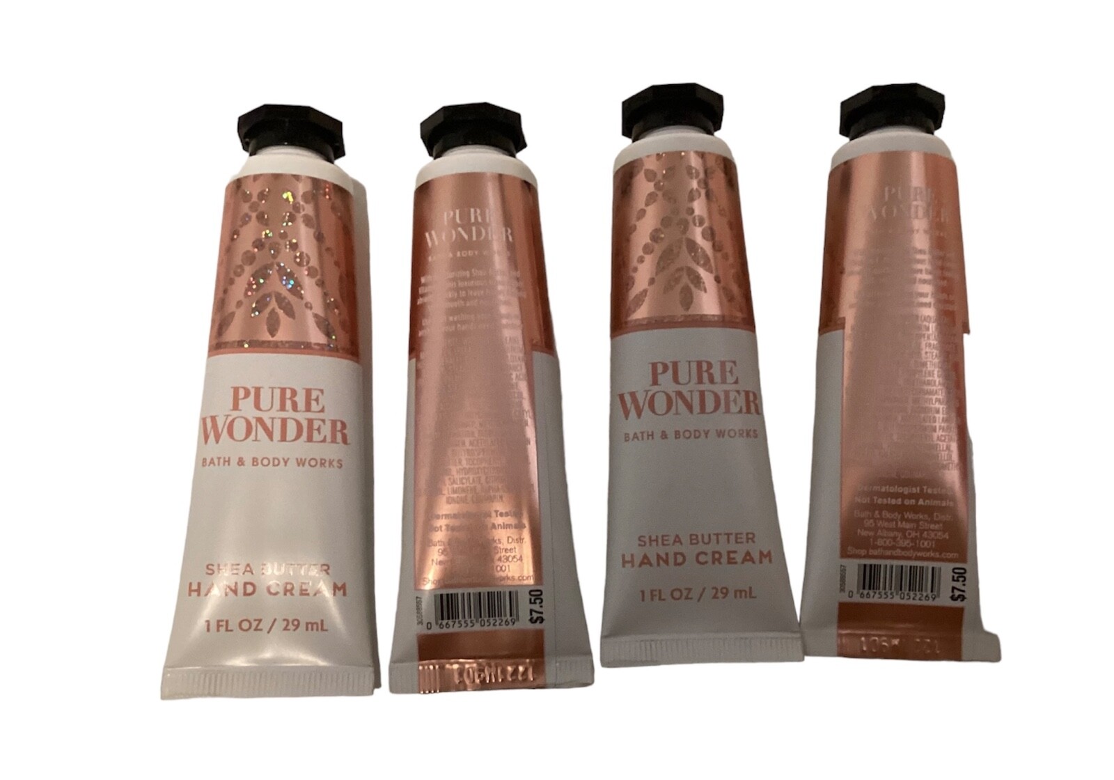 4 X Travel Size PURE WONDER Hand Cream Bath & Body Works 1 fl.oz. New ...