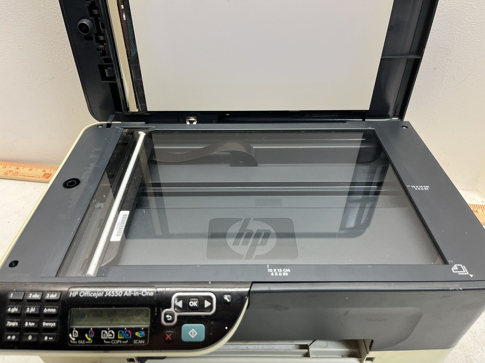 HP OfficeJet J4550 All-In-One Inkjet Printer Tested & Working. no ink ...