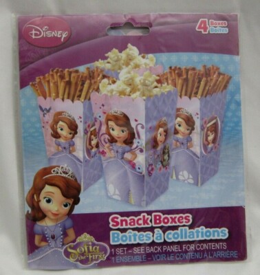 Disney Sofia the First Princess Party Supplies Set of 4 Treat/Snack ...