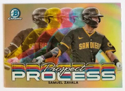 2023 Bowman Chrome Samuel Zavala PROSPECT PROCESS San Diego Padres PRP ...