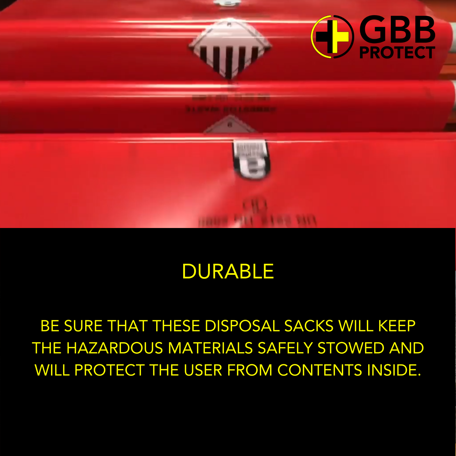 Asbestos Waste Sacks, Removal Rubbish Bags, Double Bagged, Fully UN ...