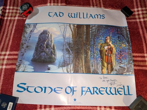 Tad Williams Signed Autographed Stone Of Farewell Poster 26"x24" | eBay