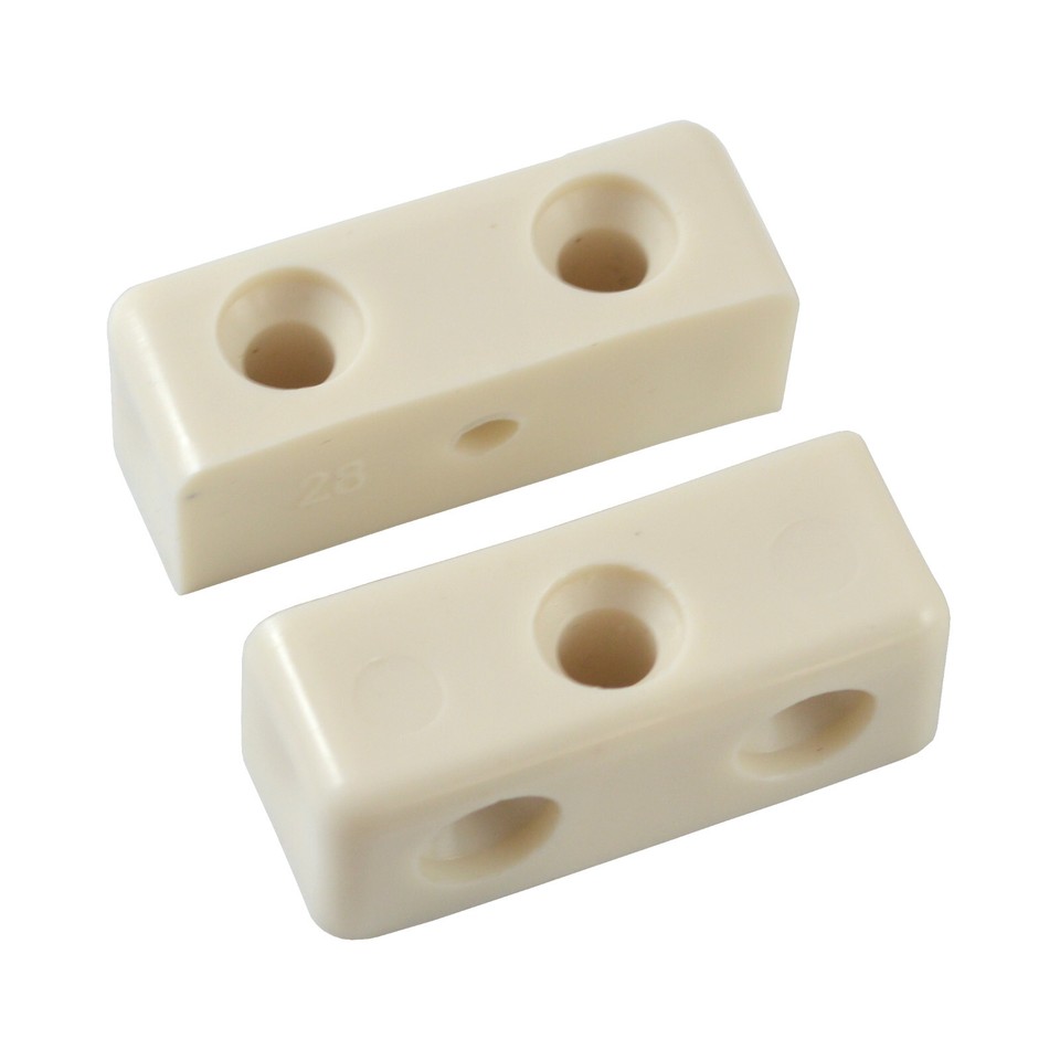 * PACK OF 10 or 20 PLASTIC SCREW-FIXING MODESTY BLOCKS, CHOOSE COLOUR ...