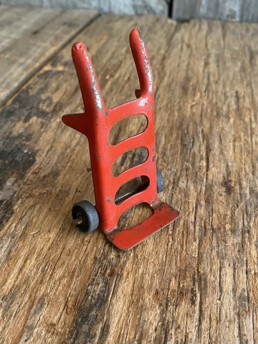 Vintage Marx (?) Red Metal Toy Hand Truck Mini | eBay