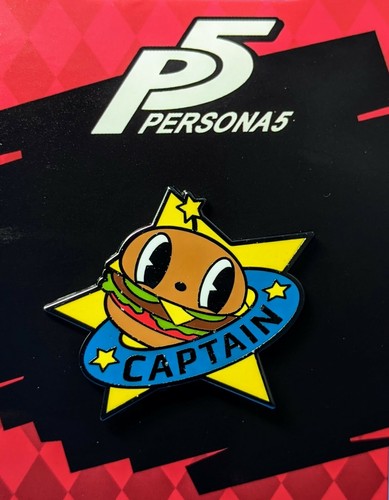 Persona 5 Royal Big Bang Burger Challenge Captain Badge Enamel Pin ...