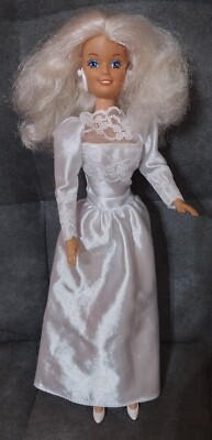 Totsy Barbie Doll Clone 1987 Platinum Blonde Hair Blue Eyes with ...