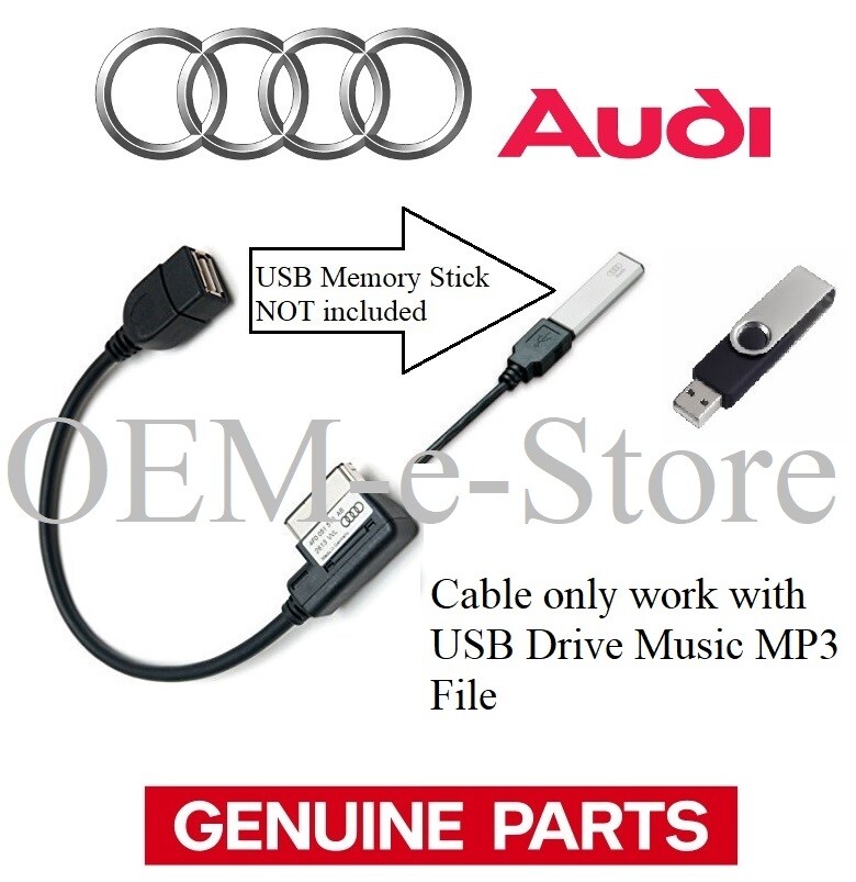 Genuine Audi AMI Music Interface USB Cable *See Chart for Compatible ...