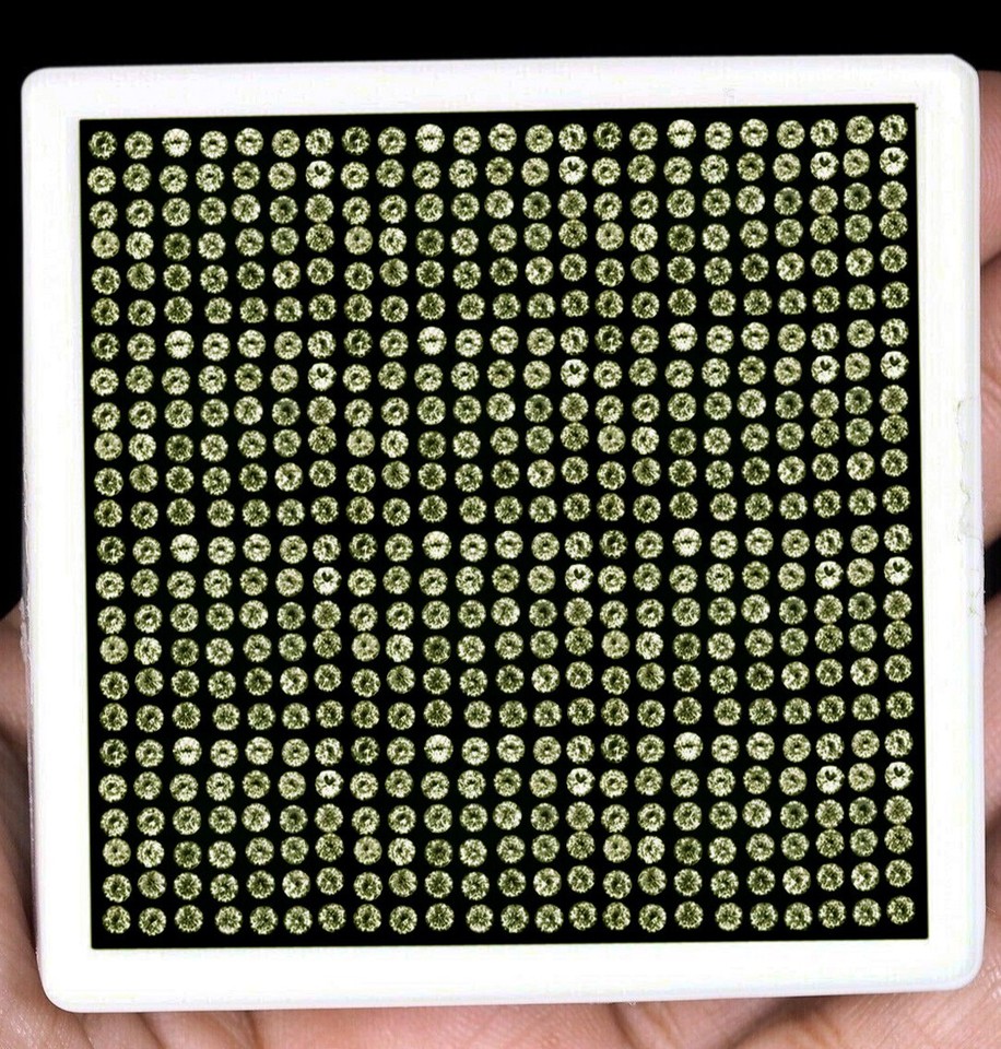 100 Pcs Natural Peridot 3mm Round Diamond Cut Calibrated Untreated ...