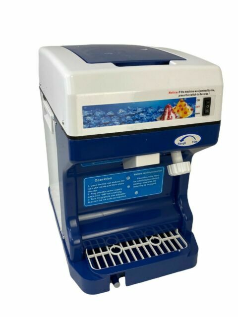 Vevor Commercial Ice Shaver Ice Shaving Machine with Hopper Snow Cone ...