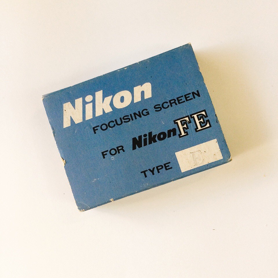 Rare Nikon Focusing Screen For Nikon FE Type E grid matte English ...