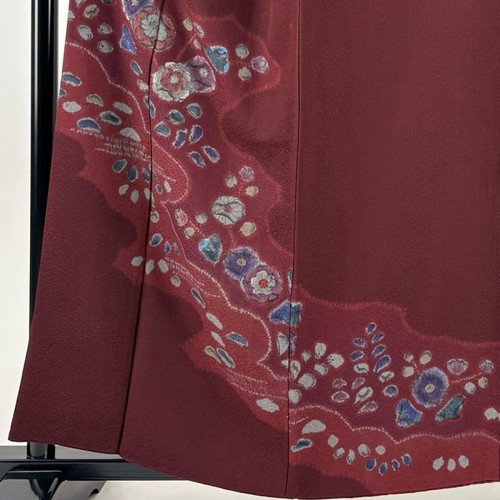 JAPANESE KIMONO HOMONGI ENJI COLOR 158cm 5 ft 2 in PURE SILK DD6847 | eBay