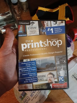 Broderbund PrintShop Professional version 5 software NEW | eBay