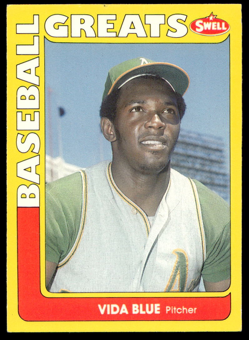 1991 Swell Baseball Greats 10 Vida Blue Oakland Athletics Baseball Card ...