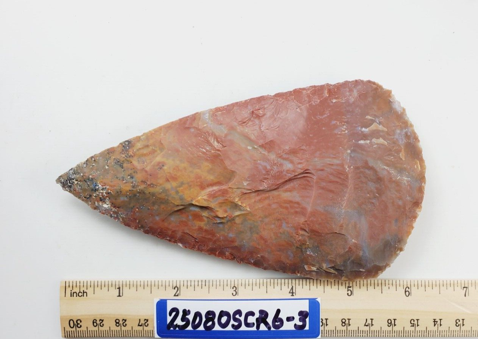 6.2" Stone Scraper - BiFace - Skinner - Knife - hand Knapped Agate | eBay