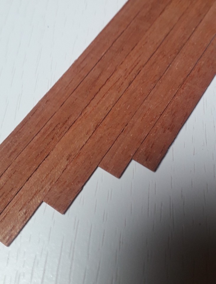 WOODEN MODEL SHIP DECKING/HULL PLANKING, SHEATHING STRIPS (6MM/3.5MM ...