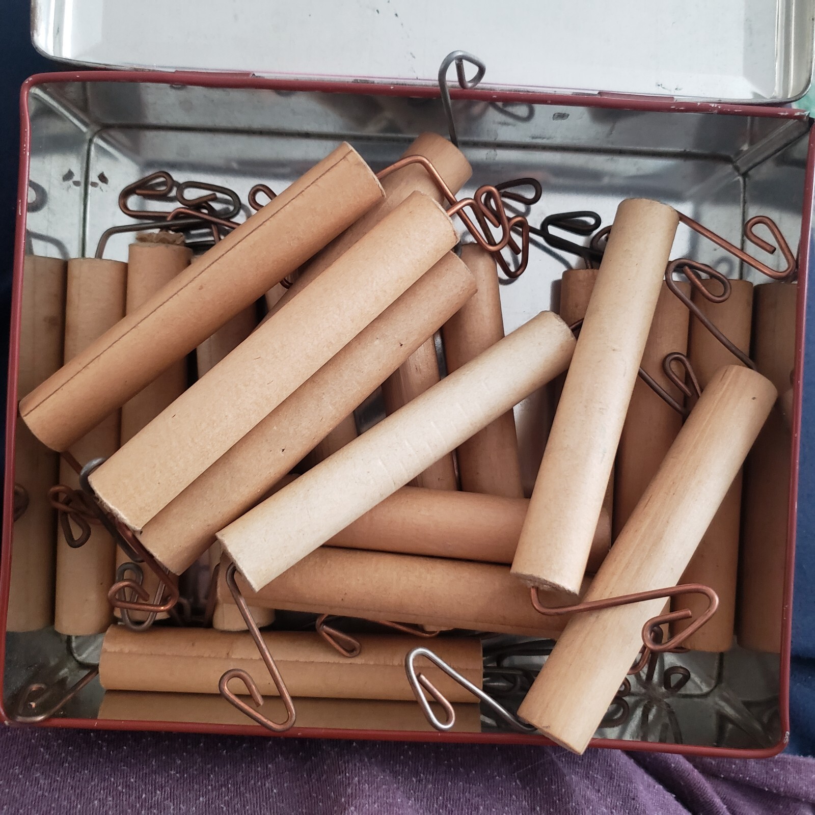 19 Parcel Handles Tan Cardboard Tube over Metal Hook | eBay