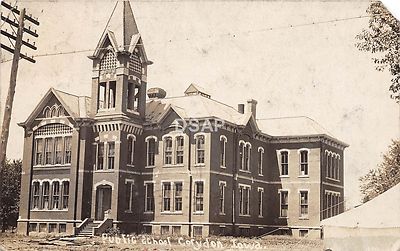 A72/ Corydon Iowa Ia Real Photo RPPC Postcard c1910 Public School ...