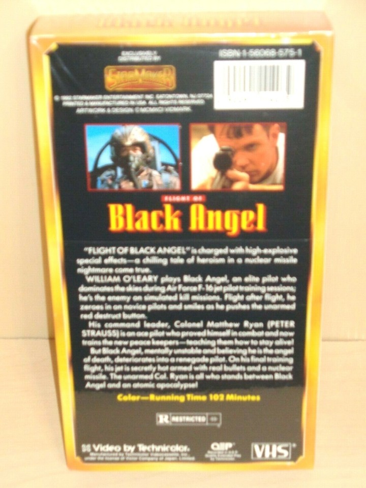 Flight of Black Angel (VHS, 1991) - New & Sealed! 31398543435| eBay