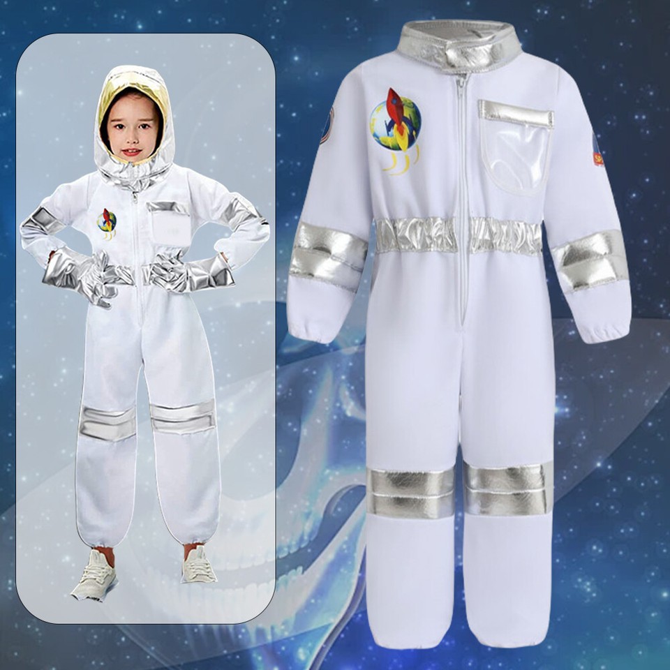 Halloween Kids Astronaut Costume NASA Space Suit Boys Girls Party ...
