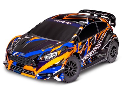 Traxxas Ford Fiesta ST 4x4 VXL Brushless 1/10 RTR AWD Rally Car (Orange ...