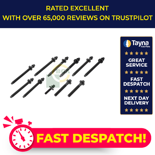 Cylinder Head Bolts fits CITROEN C1 Mk2 VTi 1.2 2014 on Set Kit BGA ...