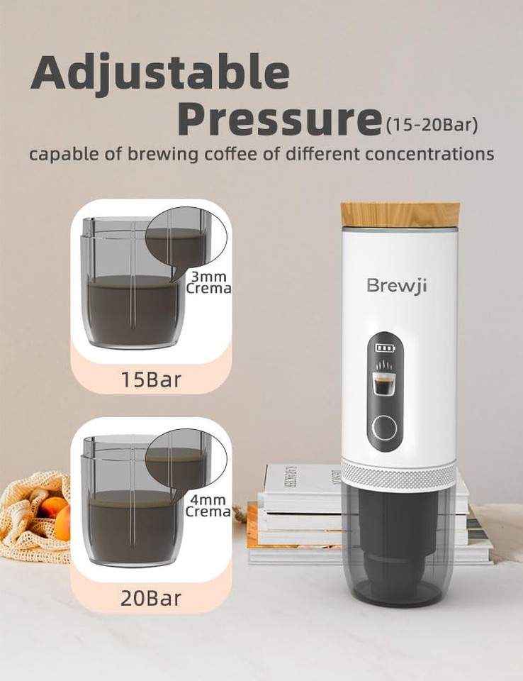 Portable Self-Heating Espresso Machine and Coffee Maker Including Milk ...