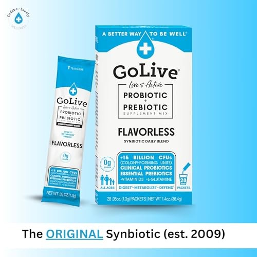 GoLive Prebiotic & Probiotic for Women, Men, Assorted Flavor Names ...