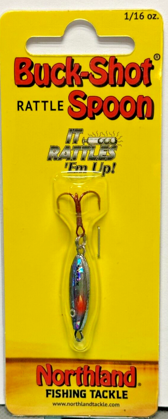 Northland Fishing BUCK-SHOT® RATTLE SPOON, 1/16 oz., Silver Shiner ...