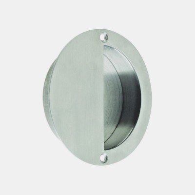 Circular Flush Recessed Door Pull Handle Half Moon Satin Stainless ...